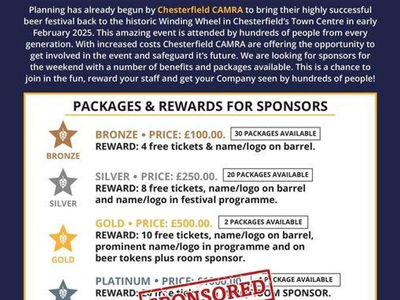 Winding Wheel Beer Festival, Chesterfield - CAMRA - The Campaign for ...